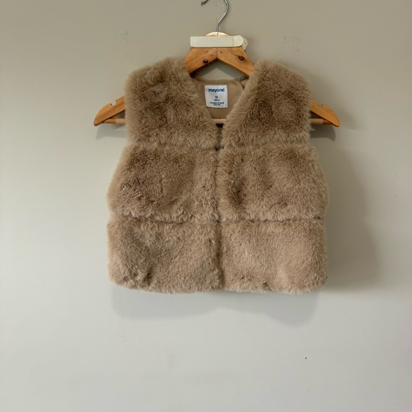 Mayoral | Jackets & Coats | Mayoral Kids Faux Fur Coat Tan | Poshmark